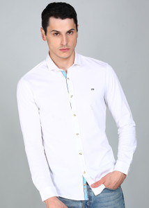 PETER ENGLAND Men Solid Casual White Shirt - Buy PETER ENGLAND Men ...