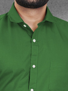 VeBNoR Men Solid Formal Green Shirt - Buy VeBNoR Men Solid Formal Green ...