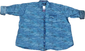 Kumar adamas Men Solid Casual Blue Shirt - Buy Kumar adamas Men Solid ...