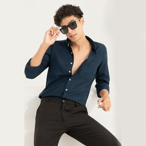 Darji By Shifa Men Solid Casual Blue Shirt - Buy Darji By Shifa Men ...