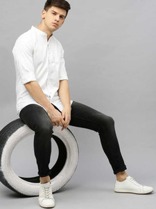 PROTOCOL Men Printed Casual White Shirt - Buy PROTOCOL Men Printed ...