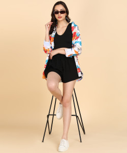 DLOB Women Animal Print Casual White Shirt - Buy DLOB Women Animal ...