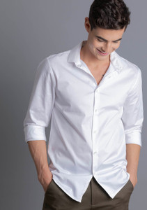 UNDERCUT Men Solid Casual White Shirt - Buy UNDERCUT Men Solid Casual ...
