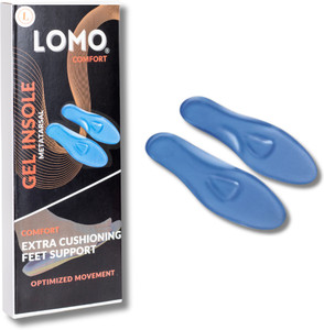 LOMO Luxe Gel Luxury Cloud Insole with Metatarsal Pad and Arch Support ...