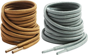 house of common Shoe Laces Round Tan Light Grey 150cm shoe lace for ...
