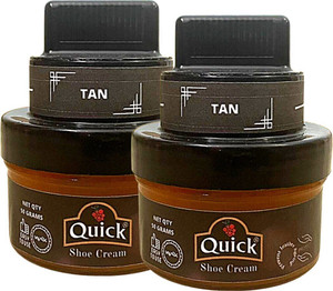 Quick Shoe Cream Polish Instant Clean Dirt, Stain & Restore Shine (50g ...