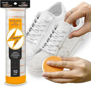 WEMOL Instant Sole and Sneaker Cleaner Pre-Moistened Sponge Suede Shoe ...