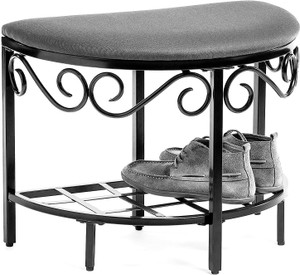 Indian Decor 38066 Semi Circle Metal Shoe Storage Organizer with ...