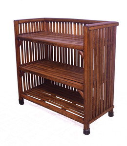 EVRA Wood, Bamboo,Cane Book shelf chappal stand,Bookshelf for office ...
