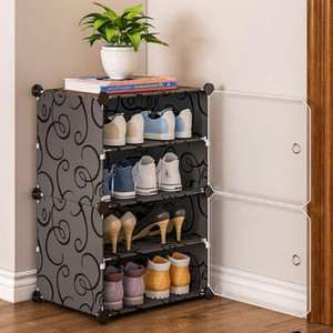 Kybero 12-Shelf-6-Door Plastic Cubort Shoe Rack Plastic, Metal ...