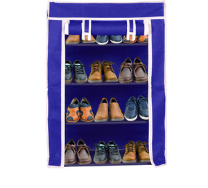 CYALERVA PVC Pipe Shoe Rack for Home/Foldable Shoe Stand/4 Shelves ...