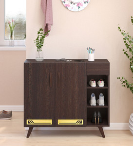 Mintwud from Pepperfry Daisen Shoe Cabinet/Rack with 2 Doors Storage ...