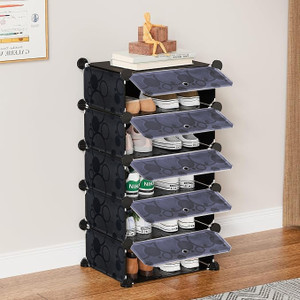 URBAN CHOICE 5L Shelf Plastic Cupboard shoe rack stand Metal ...