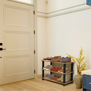 Livzing 3 Tier Turn-N-Tube Wooden Shoe Rack Organizer Engineered Wood ...