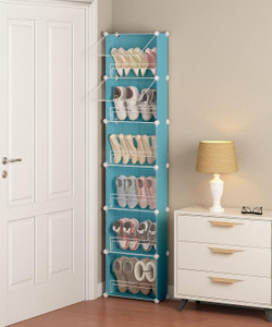 Sasimo 6-Shelf-6-Door Plastic Cubort Shoe Rack Plastic Collapsible Shoe ...