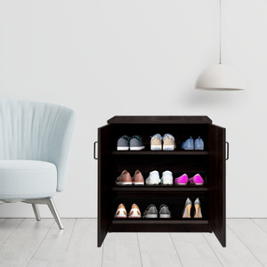 Fresh Up Engineered Wood Shoe Rack/Shoe Cabinet With Door - 3 Shelves ...