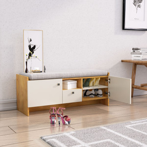 Hexa Red Wooden Shoe Rack For Home With Door, Metal Legs Engineered ...