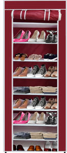 MS MODSTYLE 9 Tiers Multipurpose Portable Shoe Cabinet Rack Metal ...