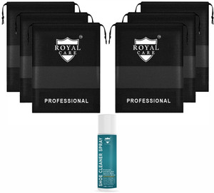 ROYAL CARE PROFESSIONAL Shoe Cleaning Kit Spray Clean 50 Ml , Black Bag ...