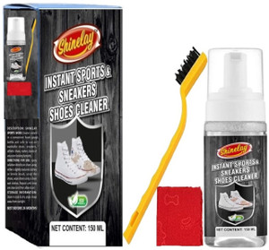 shinelay Sports and Sneakers Shoes Cleaning Kit 150 ml Cleaner I Brush ...