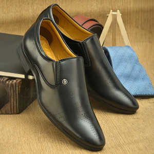 PROVOGUE Formal Shoes for Men Without Lace |Leather formal Shoes |Derby ...