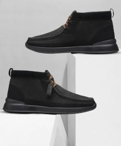 CLARKS Wally Black High Tops For Men - Buy CLARKS Wally Black High Tops ...