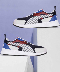 PUMA Puma Men Navy Blue and White Colourblocked Sneakers Sneakers For ...