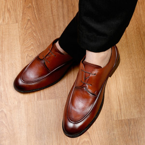 LOUIS STITCH Men's Tan British Classic Premium Italian Leather Two ...