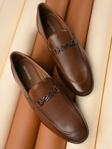 REGAL Imperio By Regal Dark Tan Men Classic Formal Shoes Slip On For ...