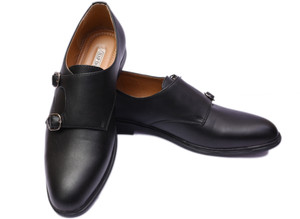 HAP DAN Synthetic Leather Formals Double Monk Shoes For Men Monk Strap ...