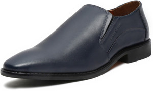 LOUIS STITCH Prussian Blue Leather Mocassins Shoes Formal Loafers ...