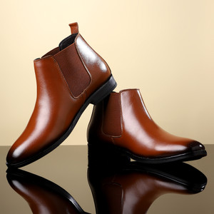 Zixer Formal Trendy Chelsea Slip-On Boots/Hiking Riding Chalsi Shoe ...