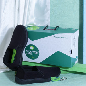 DOCTOR EXTRA SOFT Men's Memory Foam Shoes for Walking, Running, Gym ...