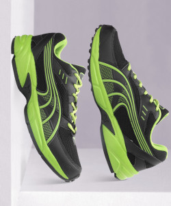PUMA Atom Fashion Ind. Running Shoes For Men - Buy Black, Macaw Green ...