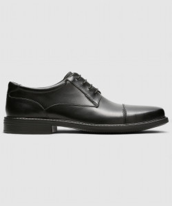 CLARKS Clarks Wenham Cap II Black Leather Slip On For Men - Buy CLARKS ...