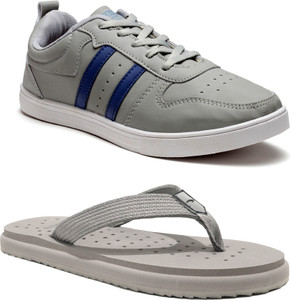 asian Men's Combo Pack Of 2 With Slipper Lightweight Sneakers For Men ...