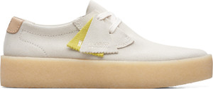 CLARKS Ashcott Cup Off White Suede Casuals For Men - Buy CLARKS Ashcott ...