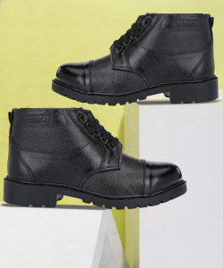 FRANZO DMS Ncc Police & Security Guard Light Weight Genuine Leather ...