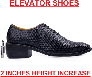 Sabates Men's Height Increasing Formal Leather Lace-up Shoes Lace Up ...