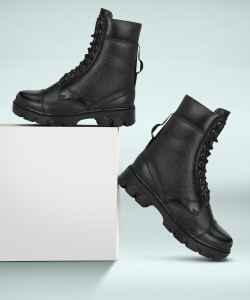 SAMRAT CREATIONS HIGH ANKLE BOOT Men's Lace-up Leather Boots Boots For ...