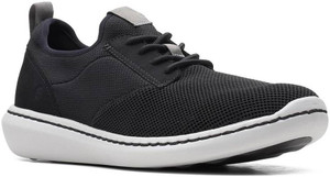CLARKS Step Urban Low Black Textile Casuals For Men - Buy CLARKS Step ...
