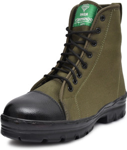 Para Commando Army Jungle Genuine Leather Boot Lace Up For Men - Buy ...