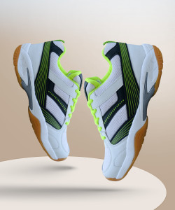 FOOTFIX Men's SPECTRUM White Badminton Shoes For Men - Buy FOOTFIX Men ...