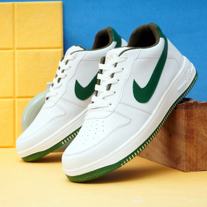 OSKY White Sneakers Sneakers For Men (White, Green) Sneakers For Men ...