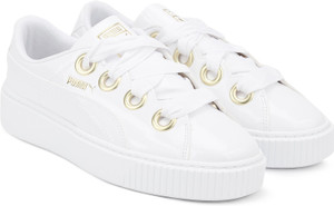 PUMA Platform Kiss Patent Wn s Puma White-Pum Running Shoes For Women ...