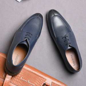 LOUIS STITCH Mens Blue Formal Lace Up Derby Shoes (RGFC) - UK 7 Derby ...