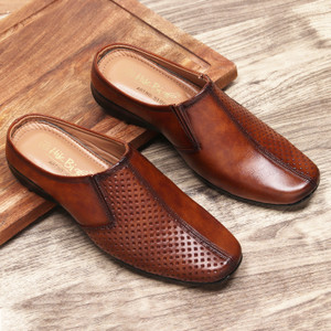 HIKBI Leather Half Formal Shoes Back Open Shoes Mojaris For Men - Buy ...