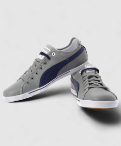 PUMA Benecio Leather Sneakers For Men - Buy Limestone Gray Color PUMA ...