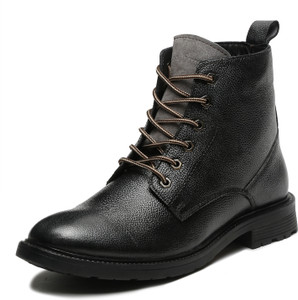 LOUIS STITCH Ash Grey Italian Handcrafted Leather Long Boots For Men ...