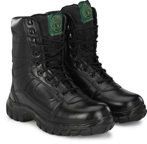 FRANZO Men's Army Tactical Combat SF/Military/Strong Lace-up Leather ...